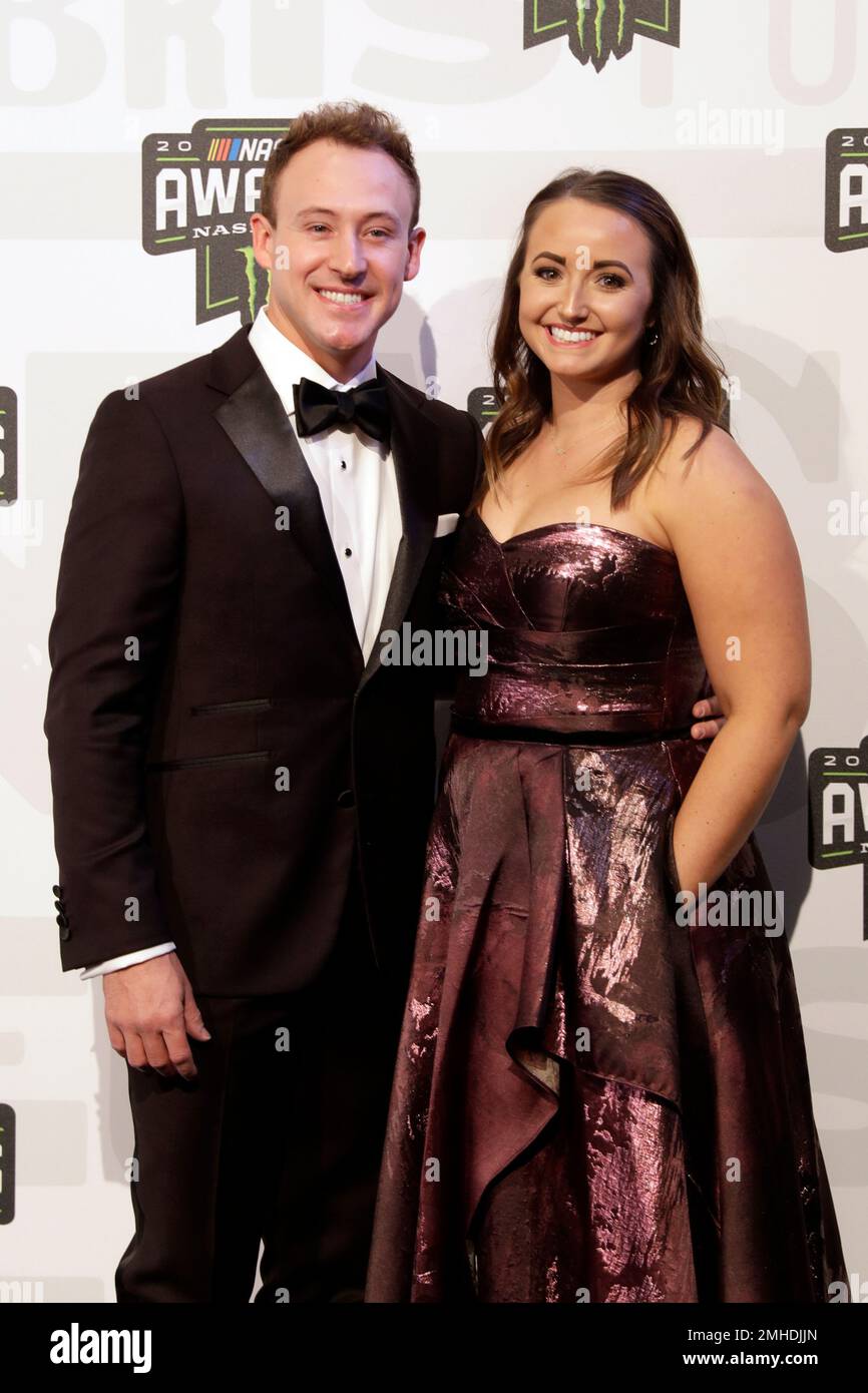 Daniel Hemric and his wife, Kenzie, arrive at the NASCAR Cup Series ...