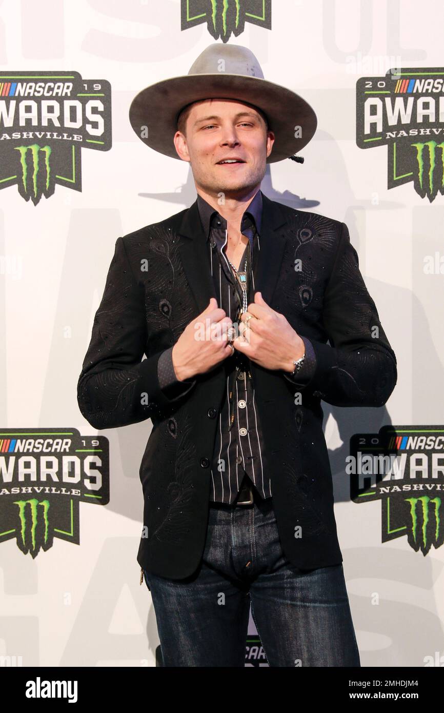 Country singer Frankie Ballard arrives at the NASCAR Cup Series Awards ...