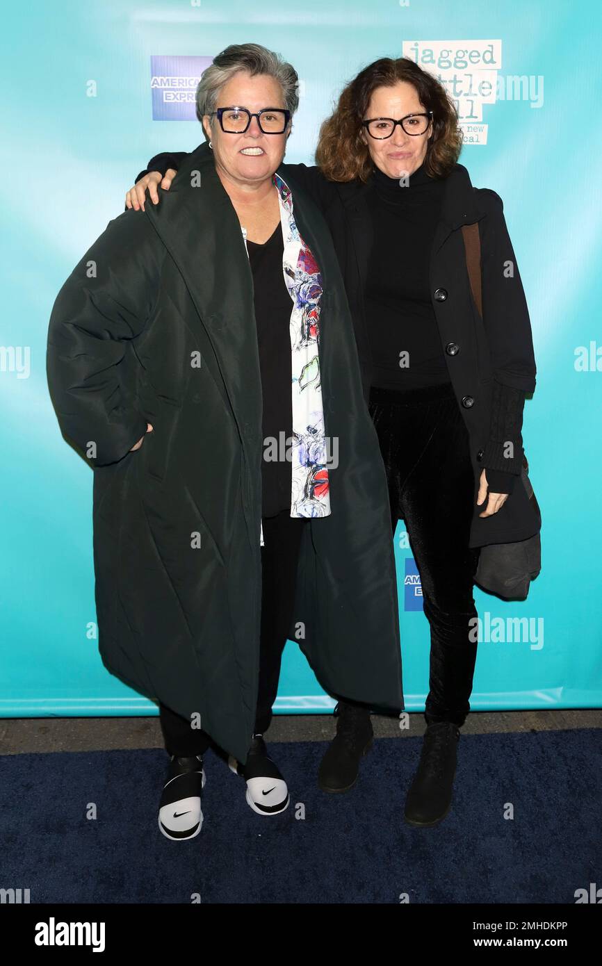 Rosie O'Donnell, left, and Ally Sheedy attend the "Jagged Little Pill ...