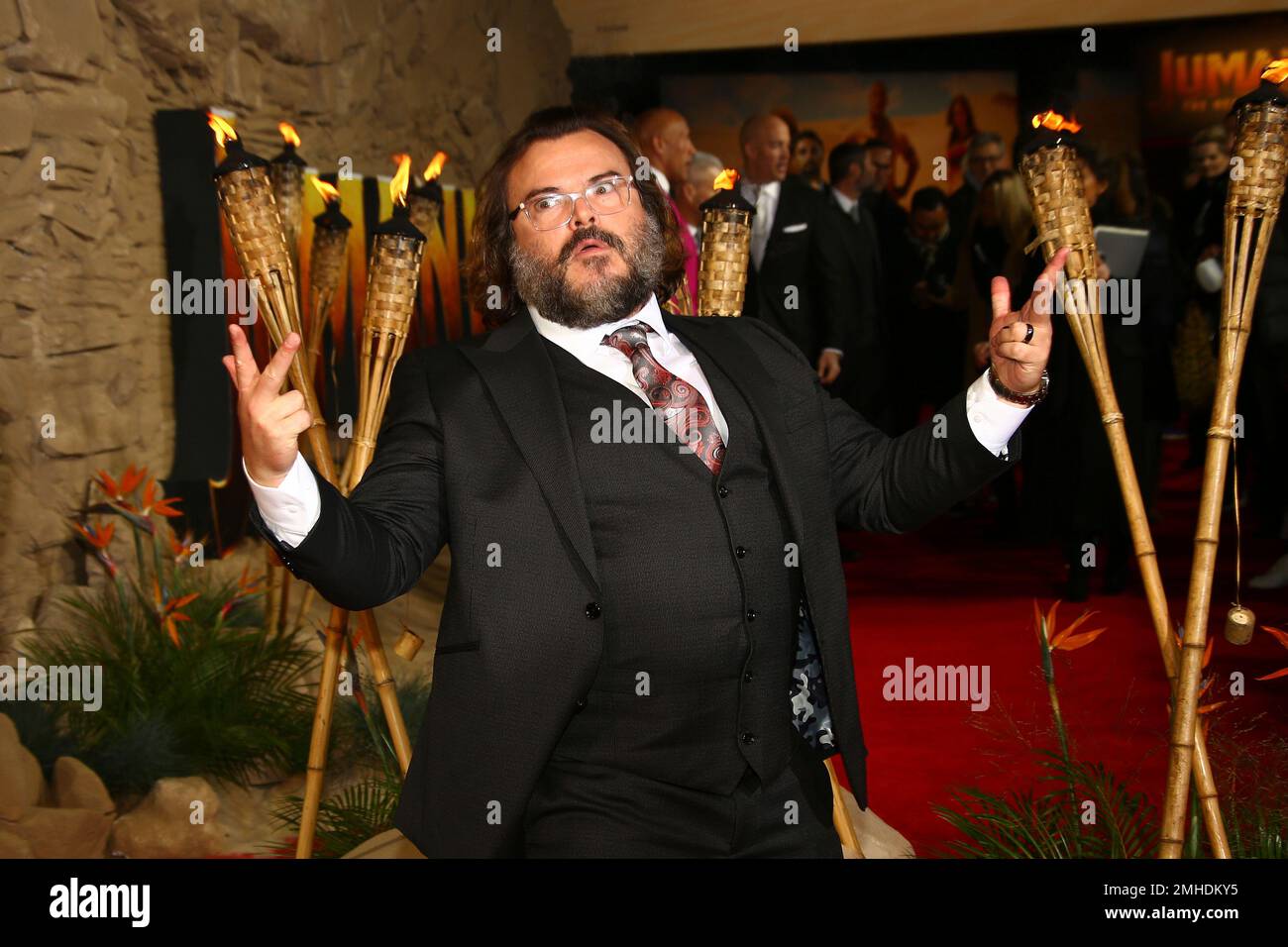 Actor Jack Black poses for photographers upon arrival at the premiere ...