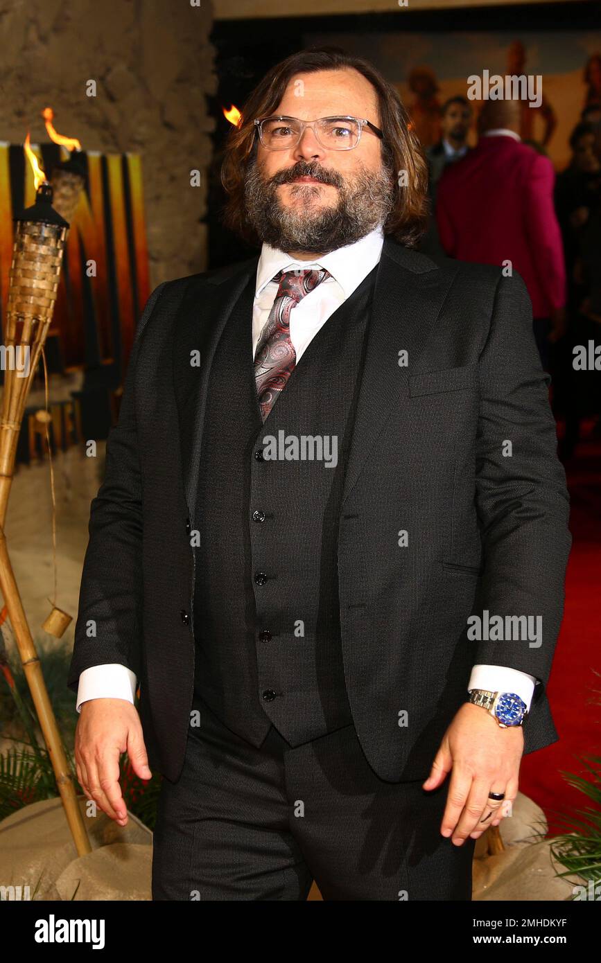 Actor Jack Black poses for photographers upon arrival at the premiere ...