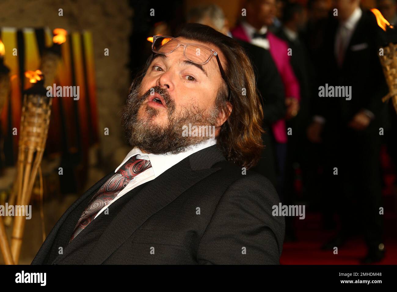 Actor Jack Black poses for photographers upon arrival at the premiere ...