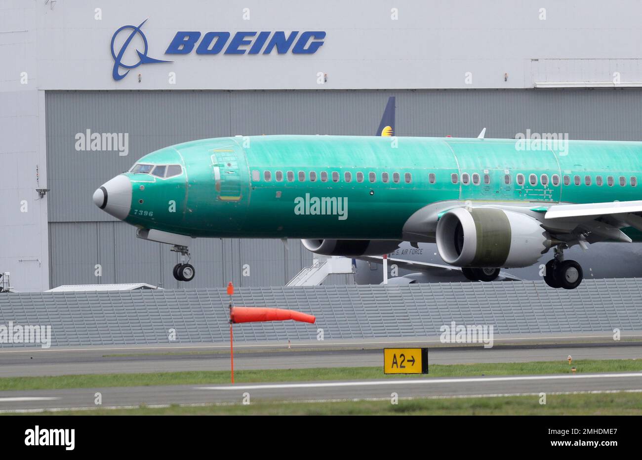 FILE - In this April 10, 2019, file photo a Boeing 737 MAX 8 airplane ...