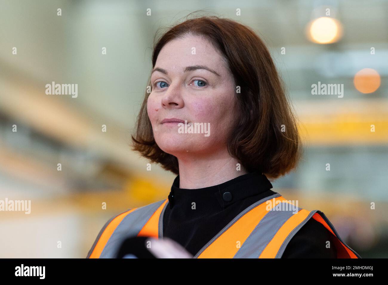 Federal Member for Bendigo Lisa Chesters during a visit to the Thales ...