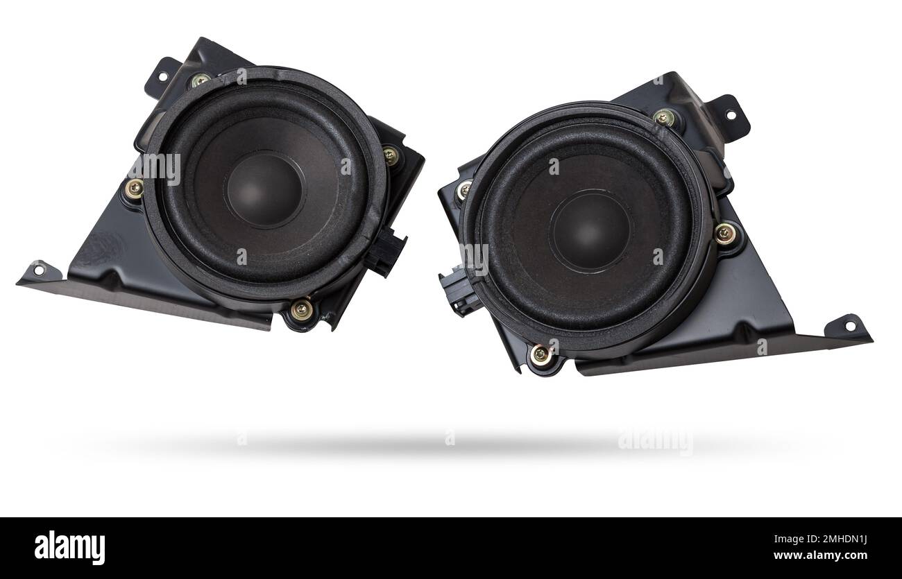 Two speakers of an acoustic system - an audio for playing music in a ...