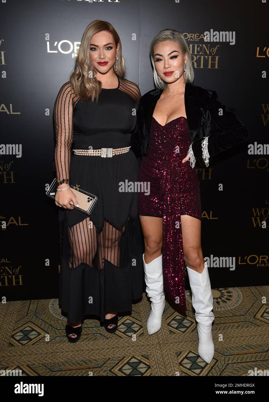 Militza Yovanka, left. and Ellen V. Lora attend the 14th annual L'Oreal ...