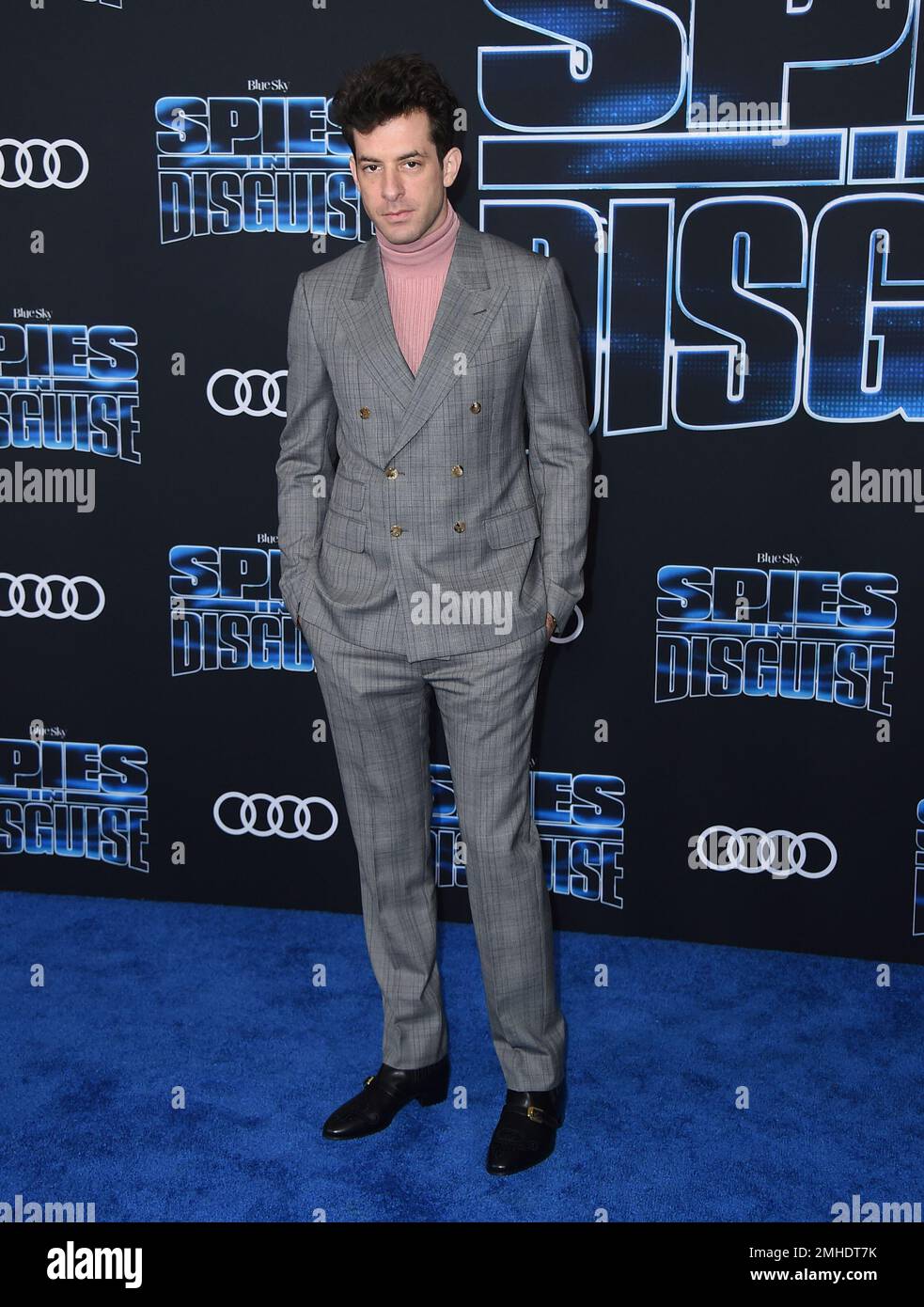 Mark Ronson arrives at the world premiere of "Spies in Disguise" at the ...