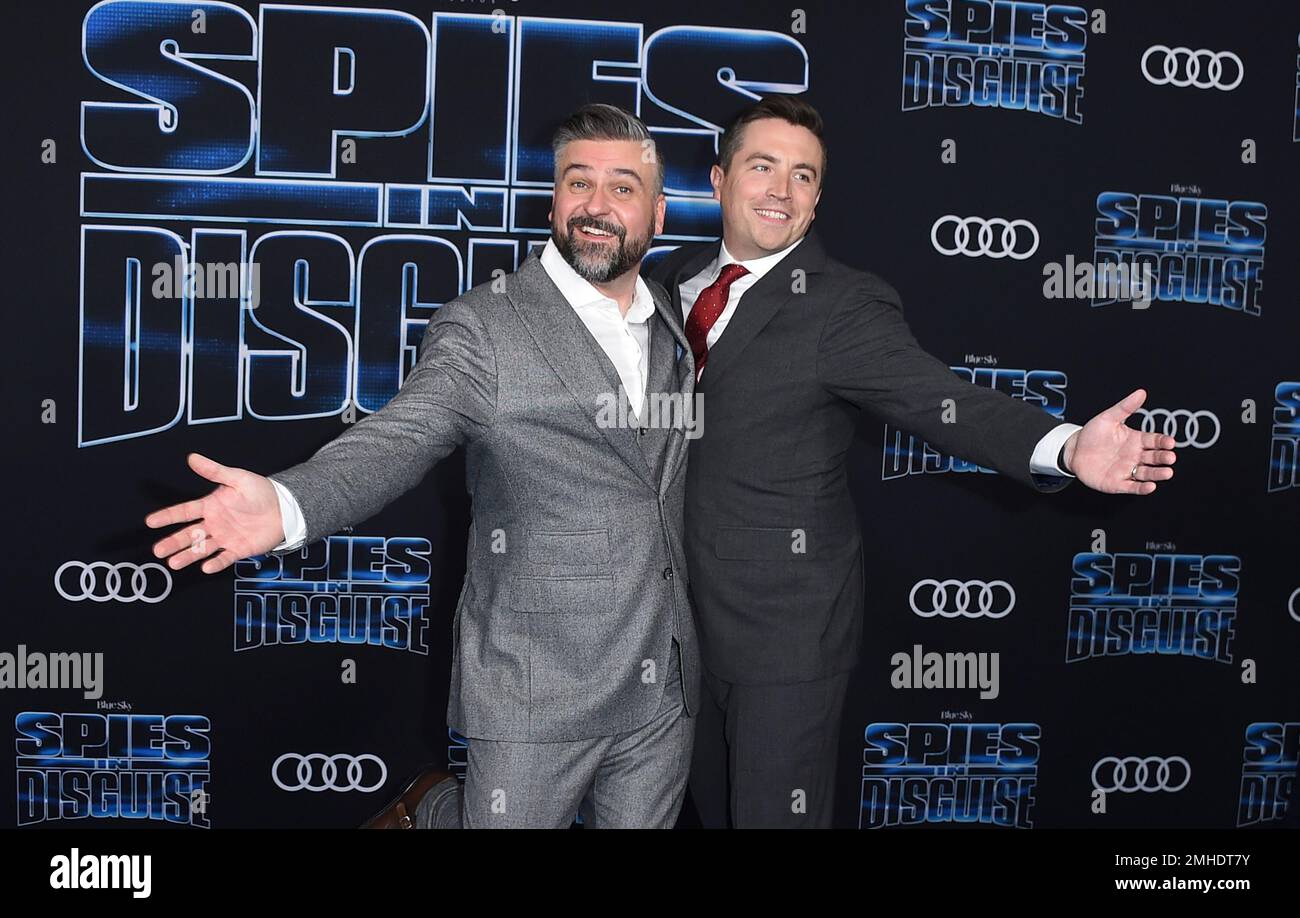 Director Troy Quane, left, and Nick Bruno arrive at the world premiere ...