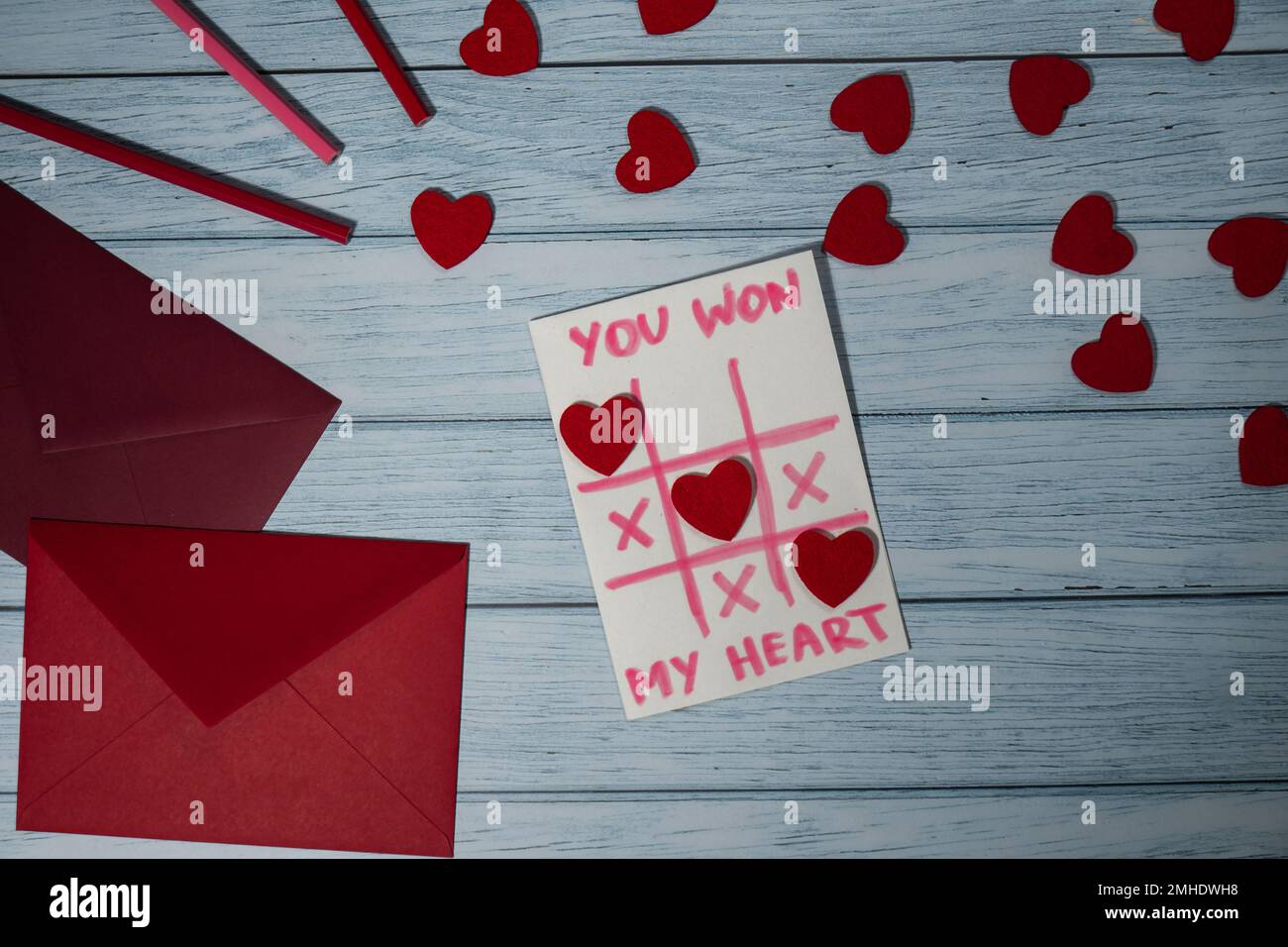 Flat lay step step heart hi-res stock photography and images - Alamy