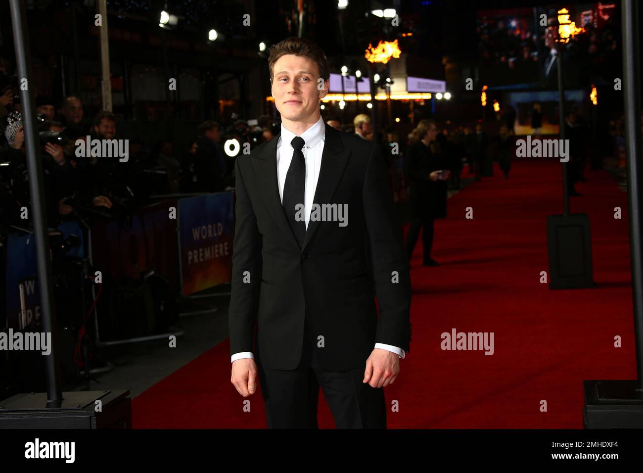 Actor George MacKay poses for photographers upon arrival at the World ...