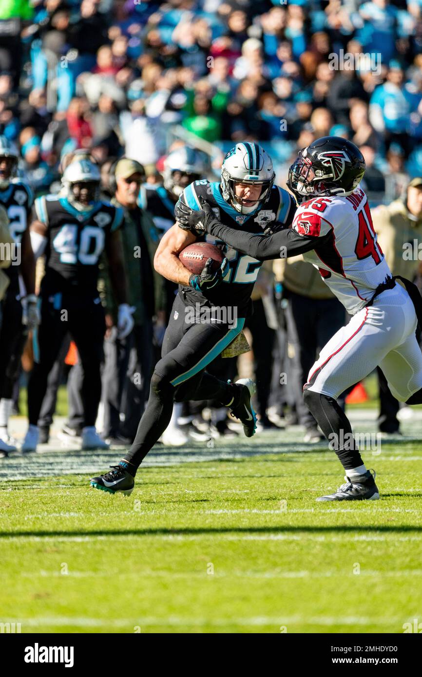 Carolina Panthers running back Christian McCaffrey (22) running with ...