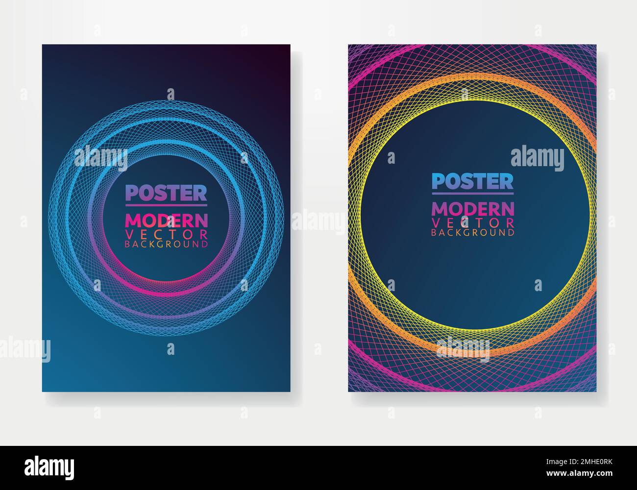 Modern banner design web template Set. Vector poster or banner design ...