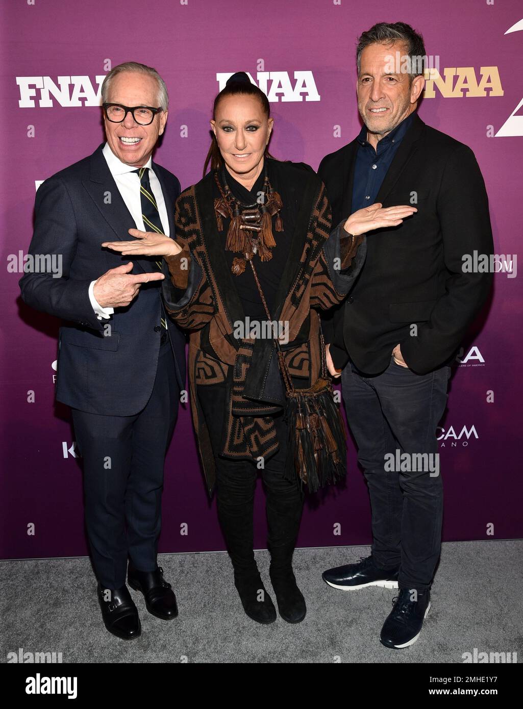 Fashion designers Tommy Hilfiger, from left, Donna Karan and Kenneth ...