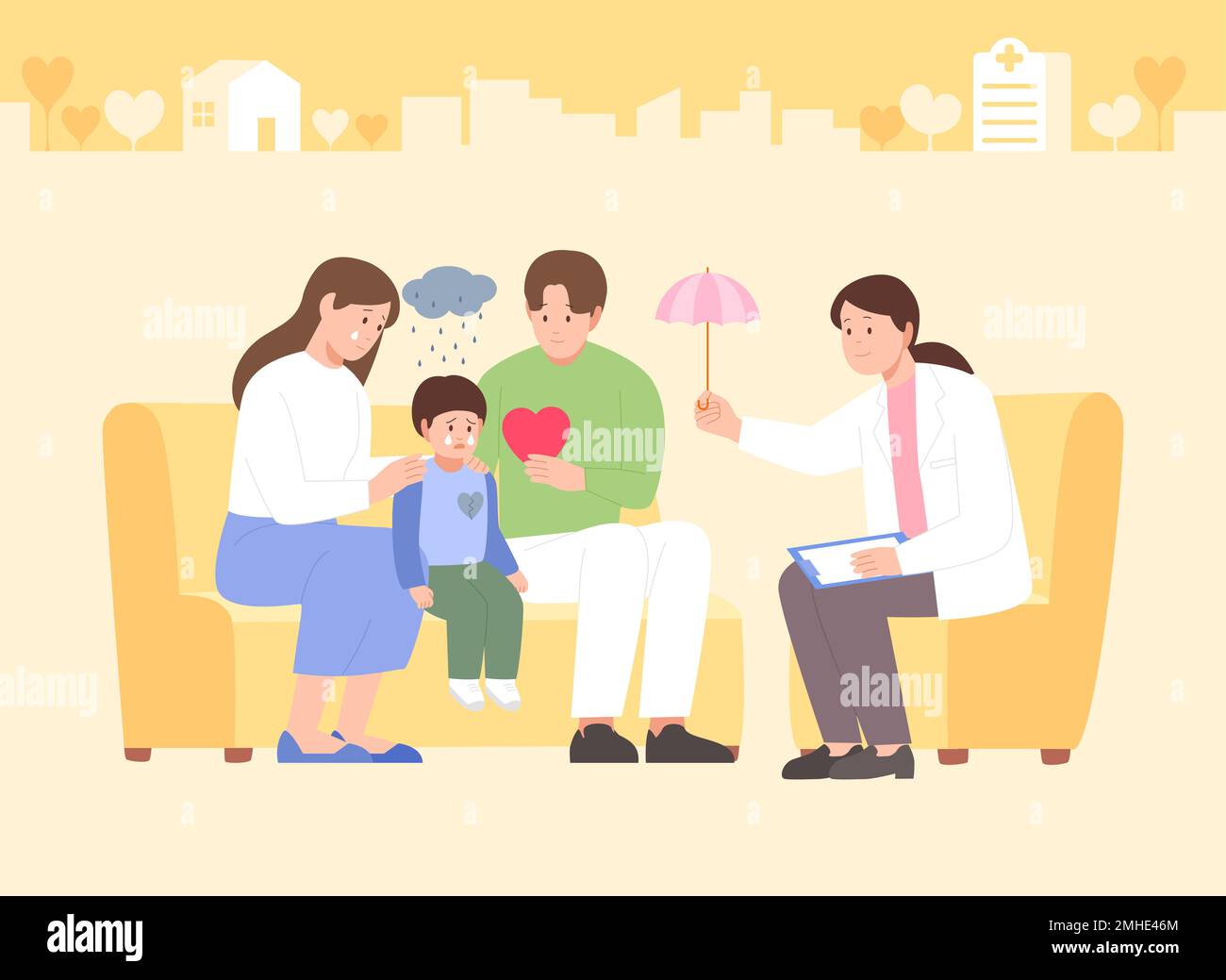 Counseling session with doctor child counseling Stock Photo - Alamy