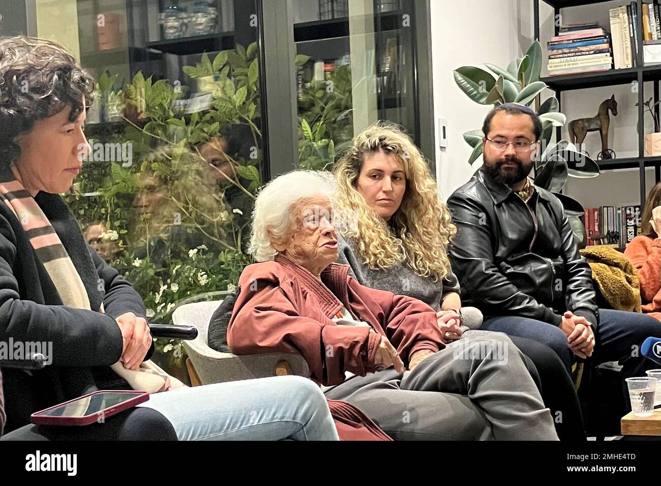 Tel Aviv, Israel. 25th Jan, 2023. Hannah Malka (2nd from left), a ...