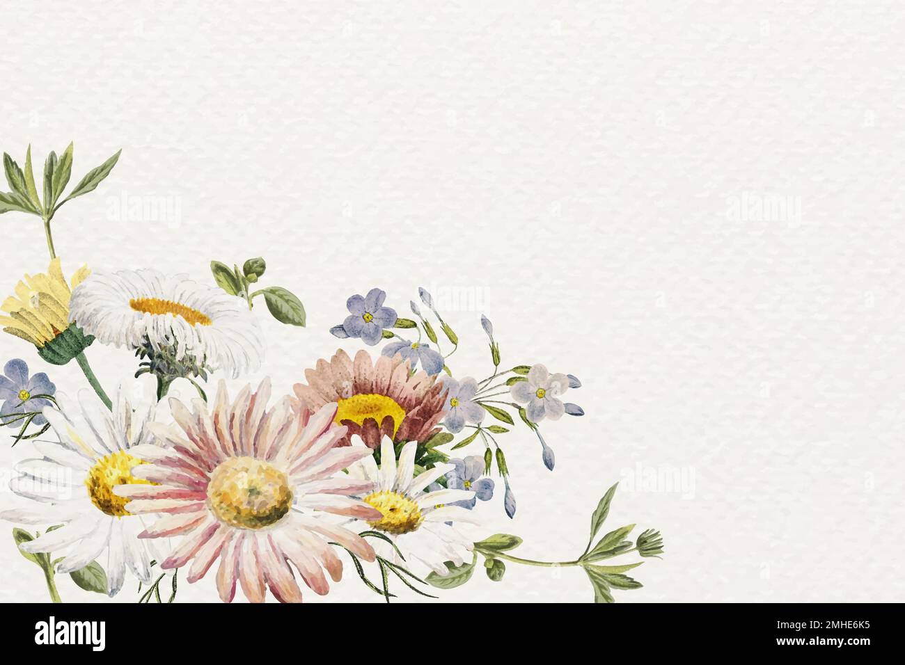 Blank floral frame design vector Stock Vector Image & Art - Alamy