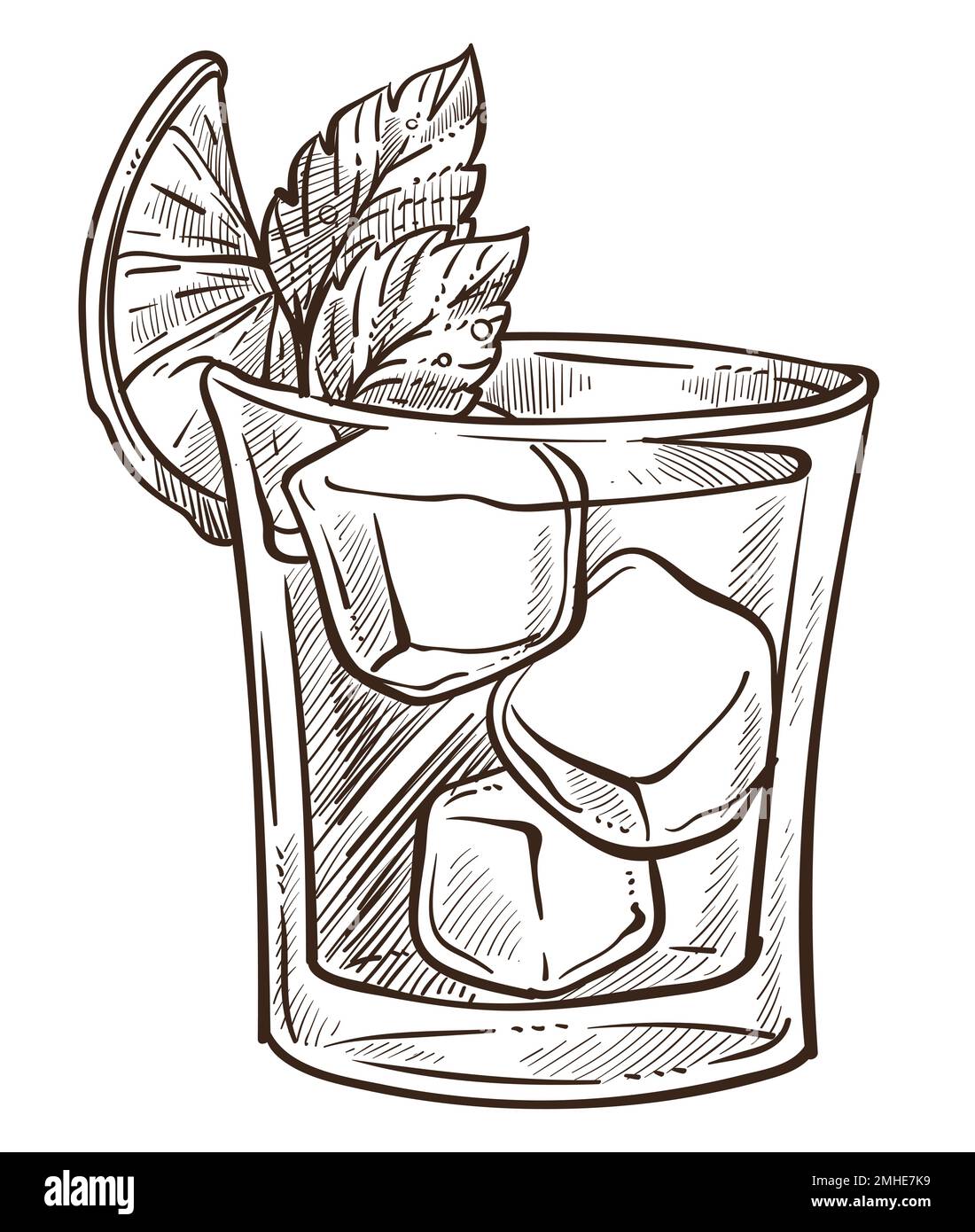 Lemon lime soda mint Stock Vector Images - Alamy