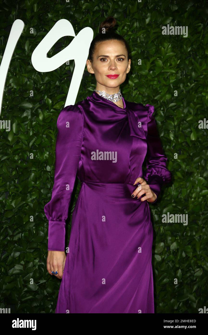 Hayley Atwell poses for photographers upon arrival at the British ...