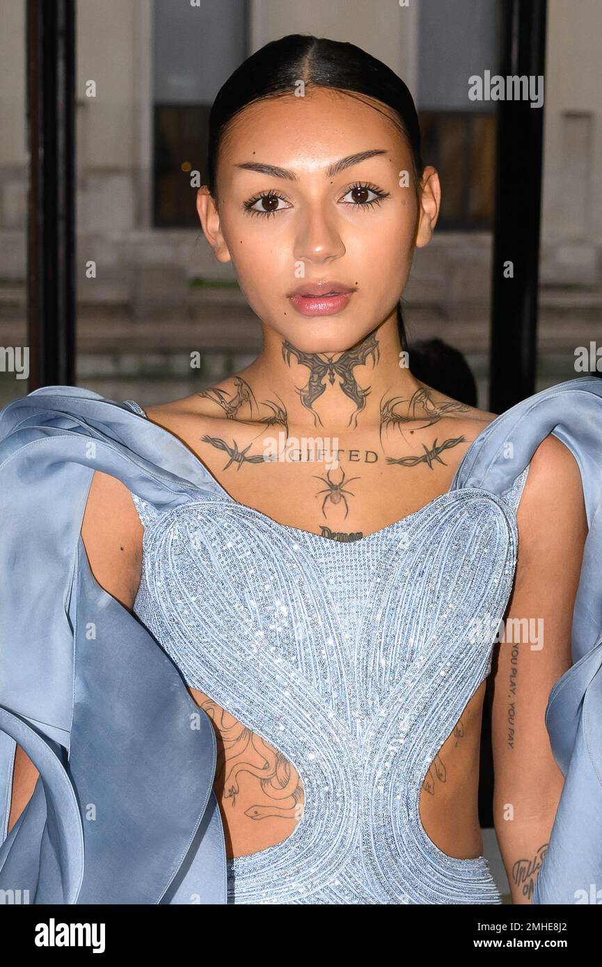 Ogee attends the Gaurav Gupta Haute Couture 2023-2024 show as part of ...