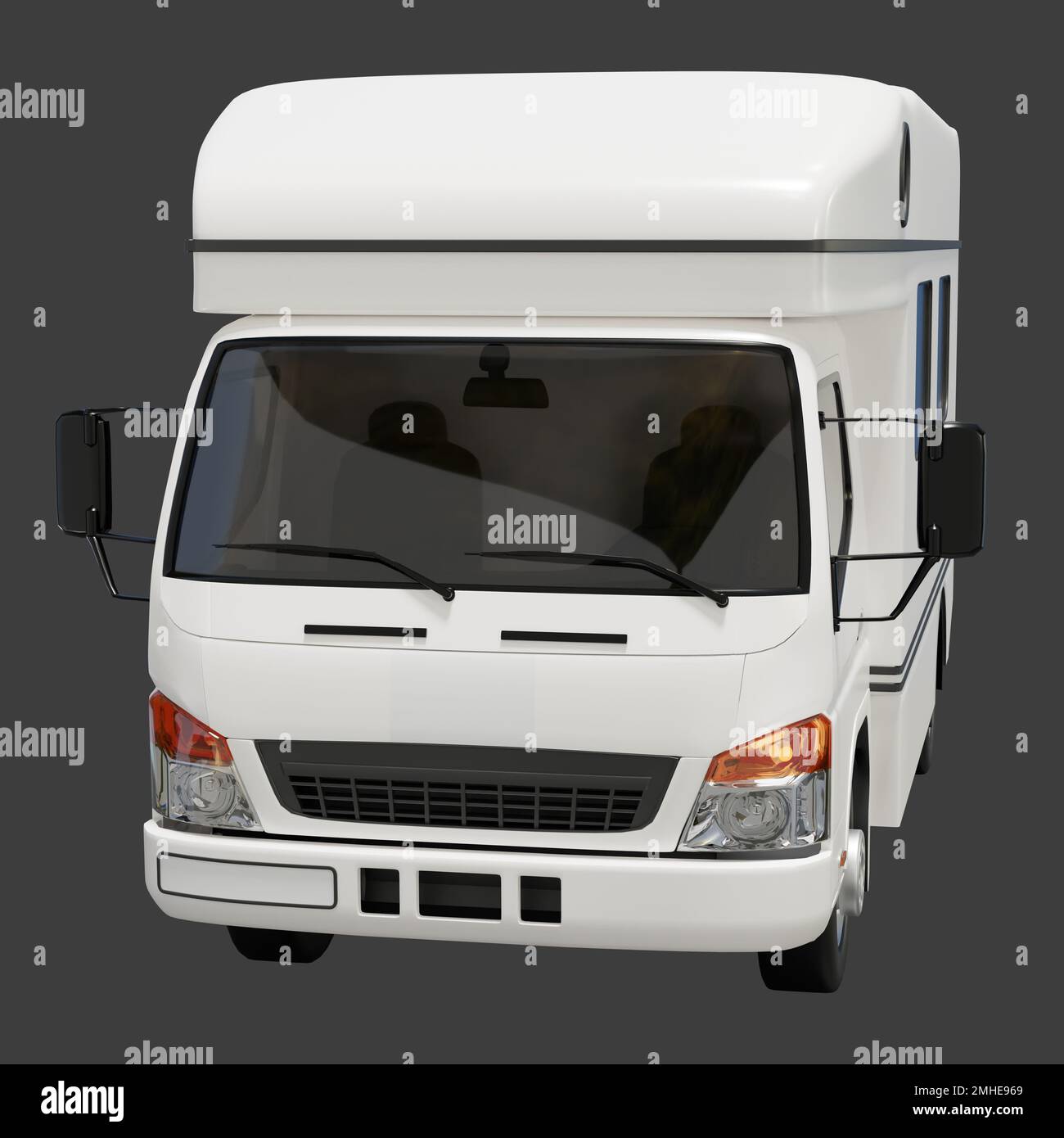 3d graphic rendered image of camping car Stock Photo - Alamy