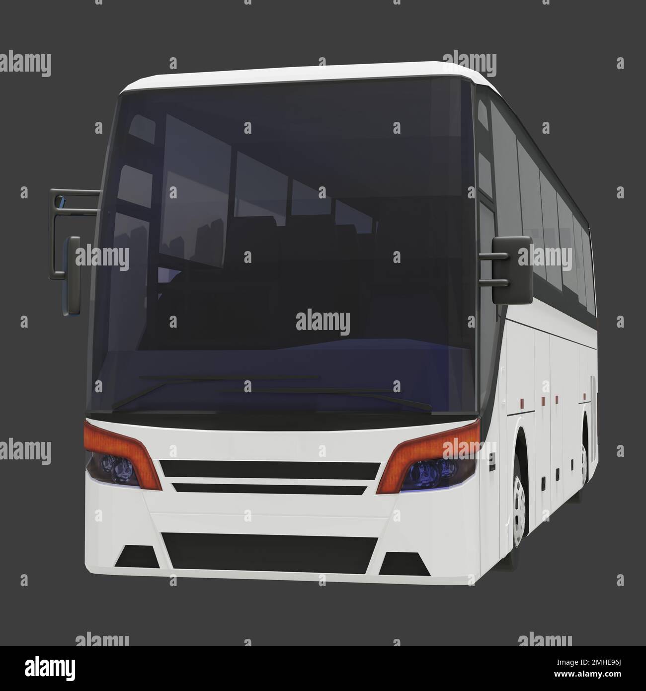 3d graphic rendered image of bus Stock Photo - Alamy