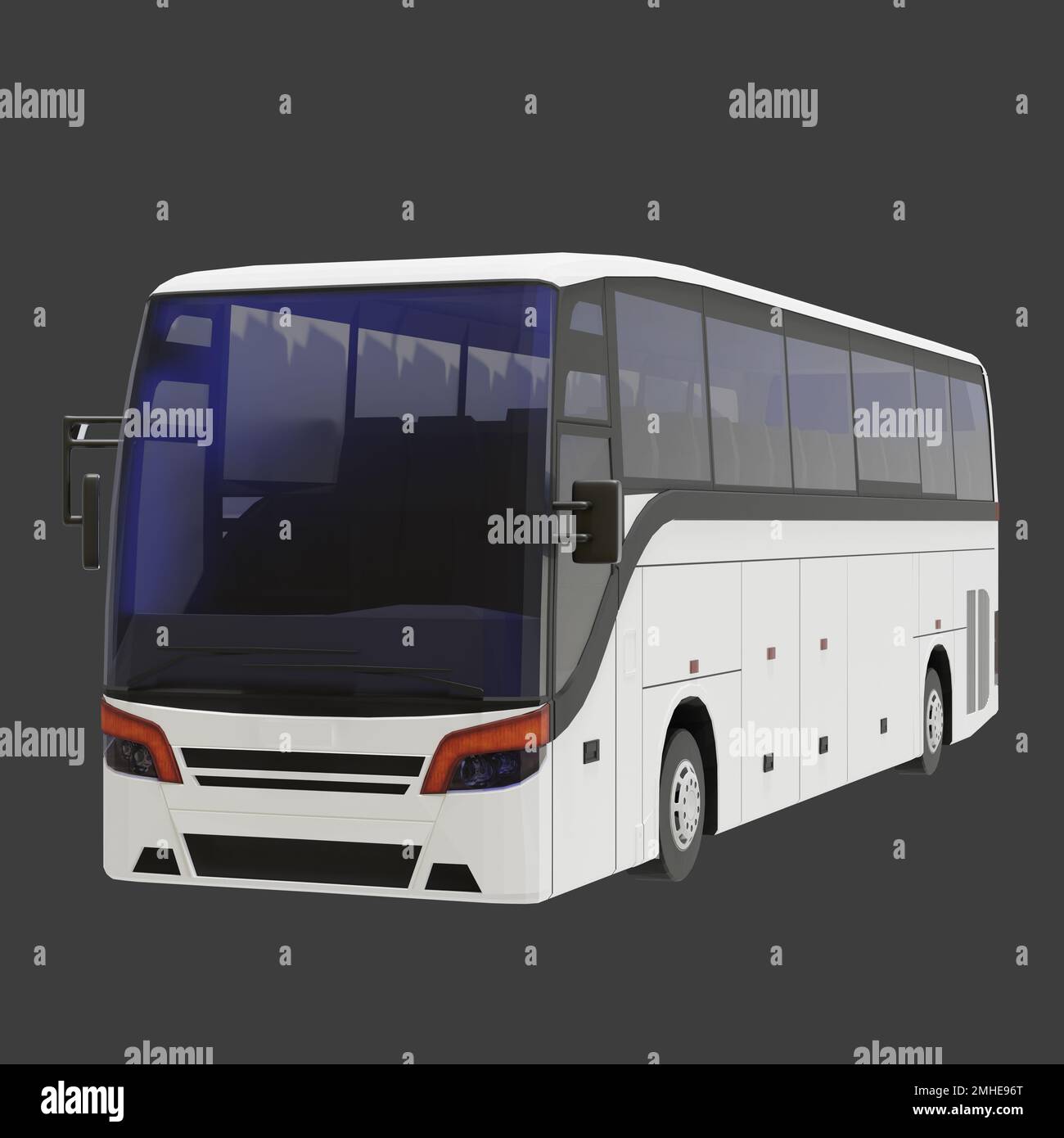 3d graphic rendered image of bus Stock Photo - Alamy