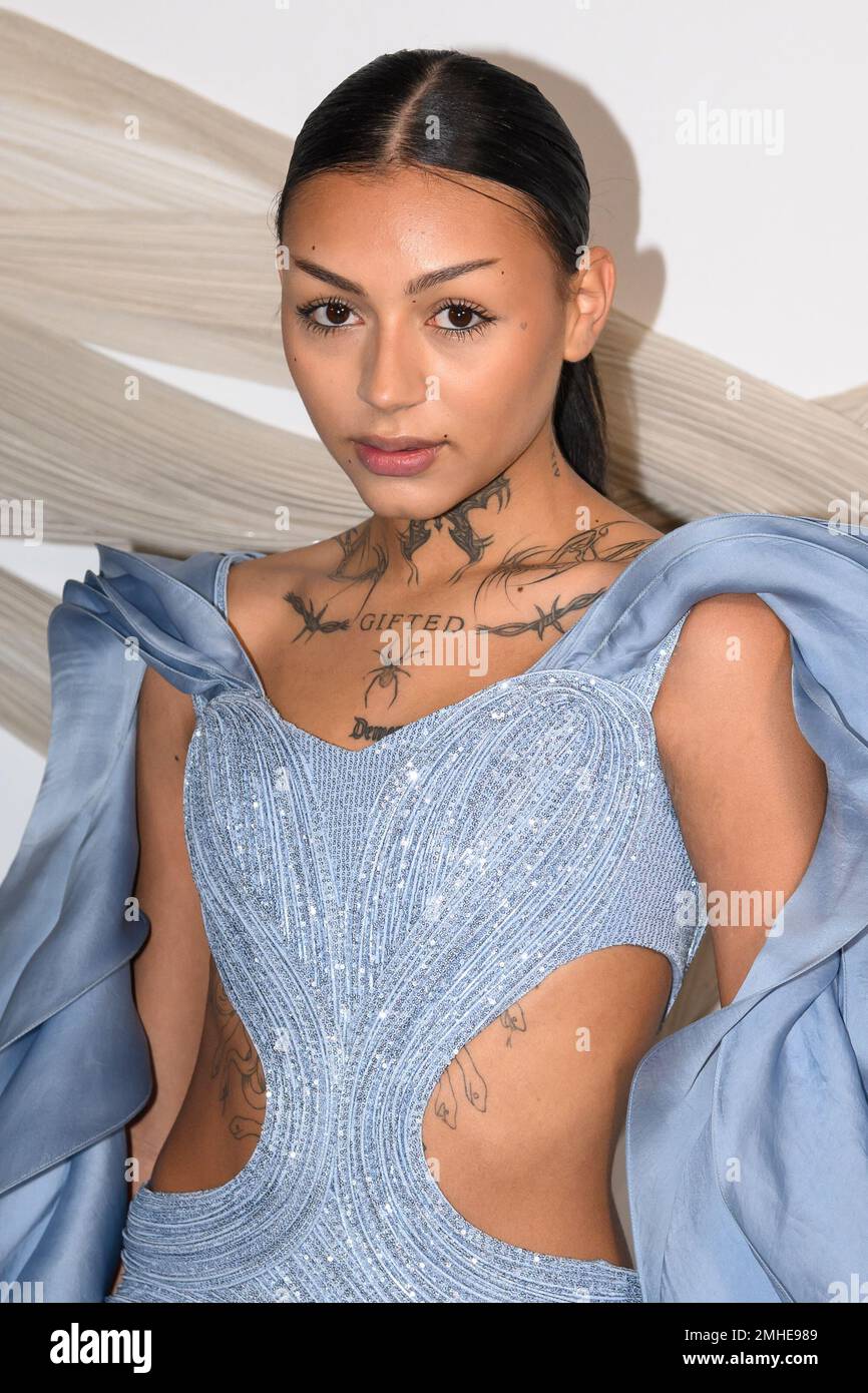 Ogee attends the Gaurav Gupta Haute Couture 2023-2024 show as part of ...