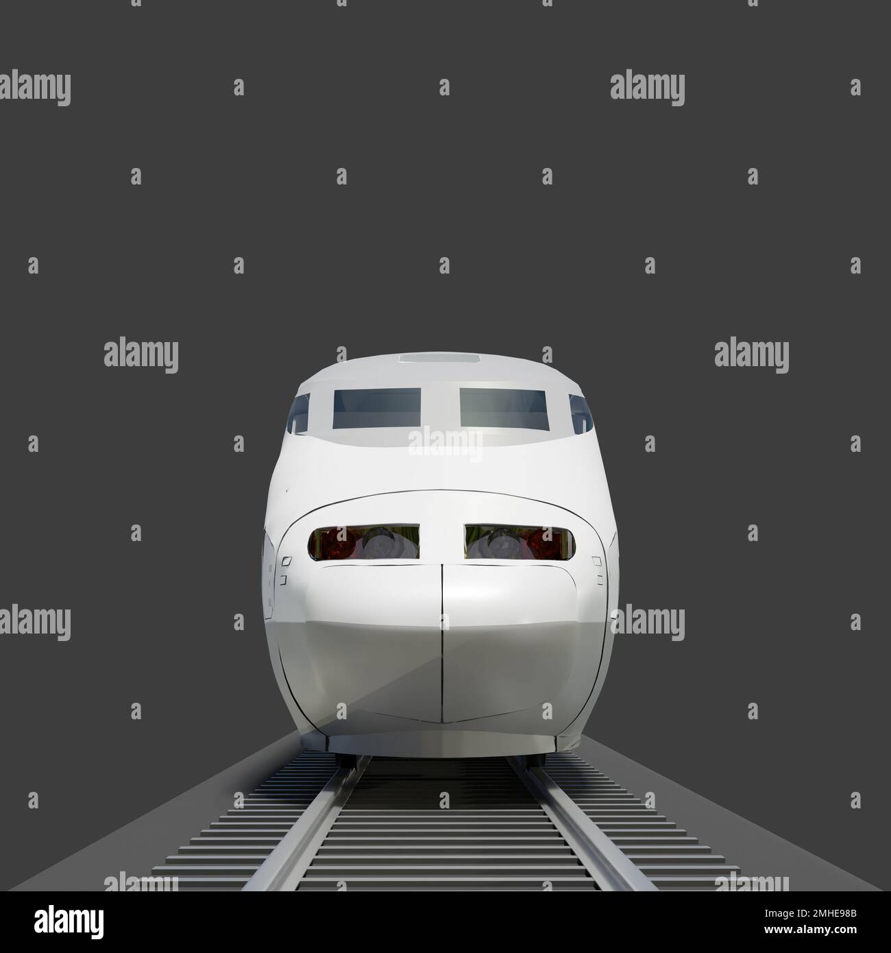 3d graphic rendered image of high speed train Stock Photo - Alamy