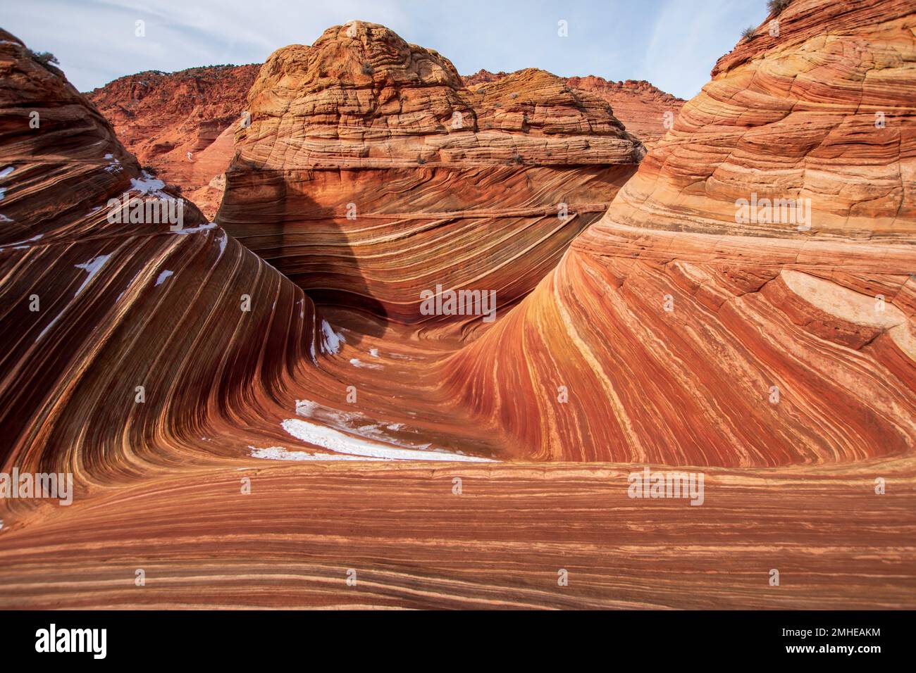 The Wave is a stunning geological formation in the Paria Canyon ...