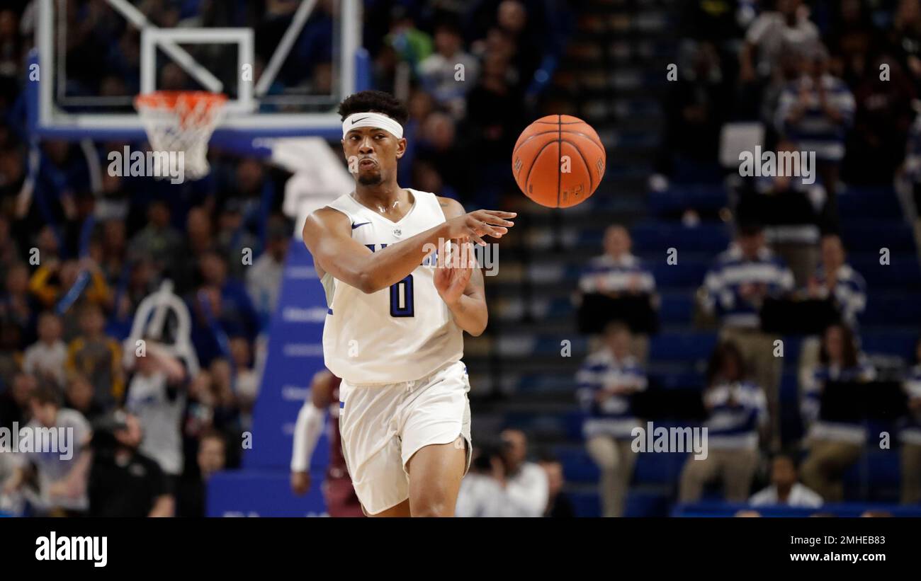 Saint Louis' Jordan Goodwin passes during the second half of an NCAA ...