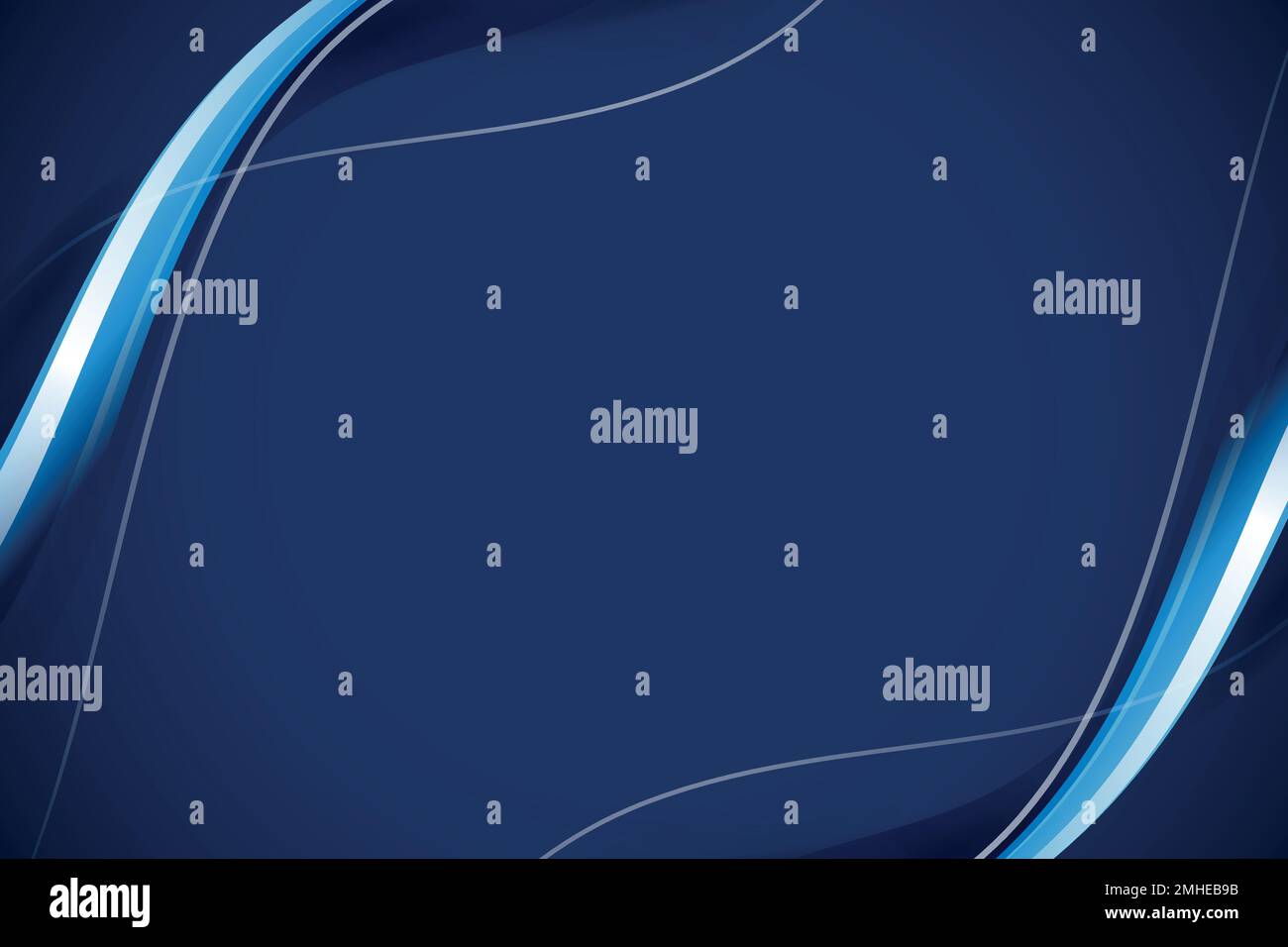 Blue curve frame template vector Stock Vector Image & Art - Alamy