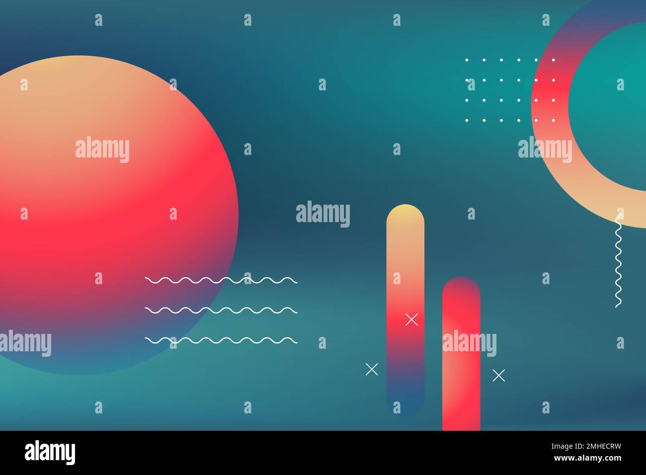 Colorful vibrant summer poster vector Stock Vector Image & Art - Alamy