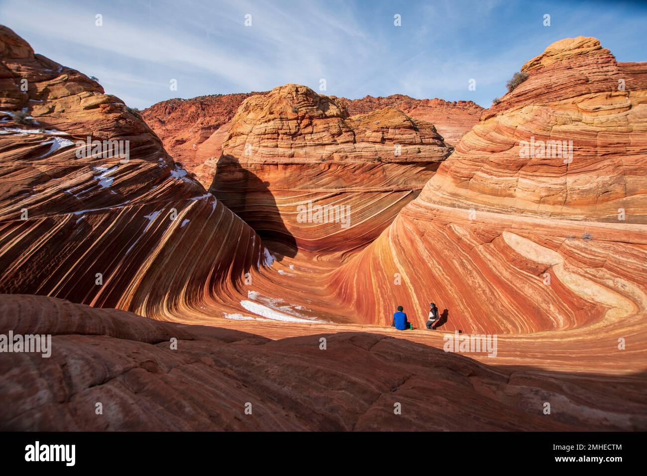 The Wave is a stunning geological formation in the Paria Canyon ...