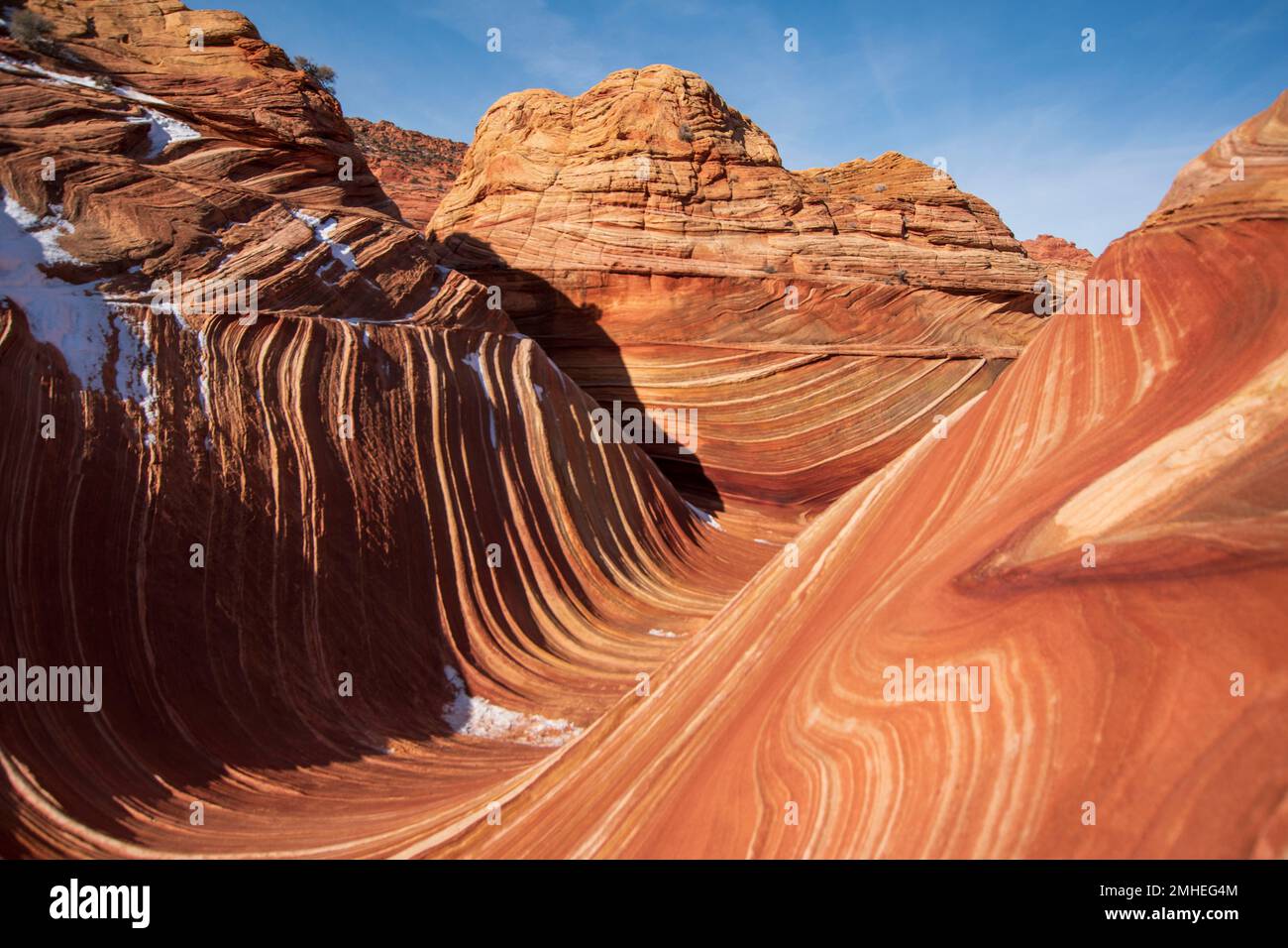 The Wave is a stunning geological formation in the Paria Canyon ...
