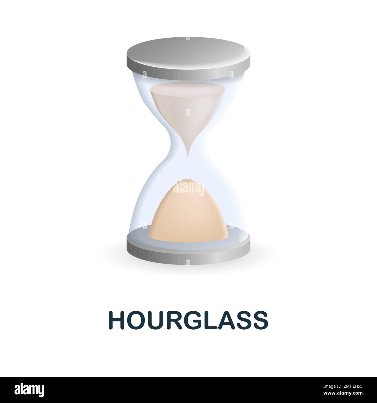Hourglass icon. 3d illustration from measurement collection. Creative ...