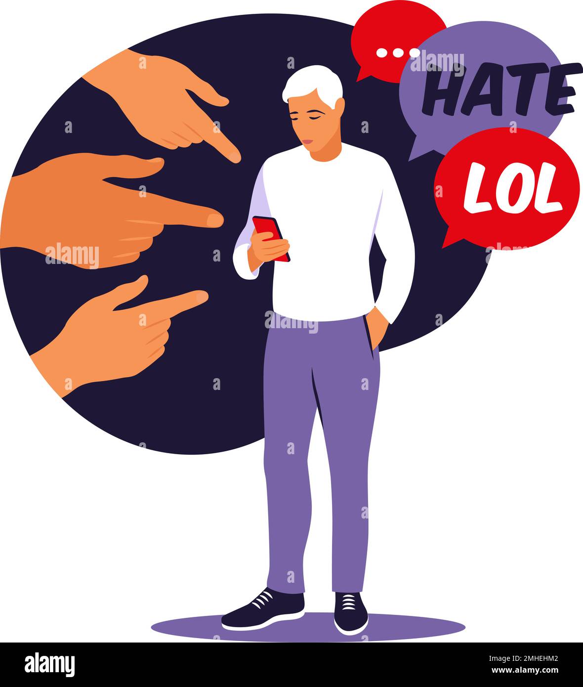 Non emotional Stock Vector Images - Alamy