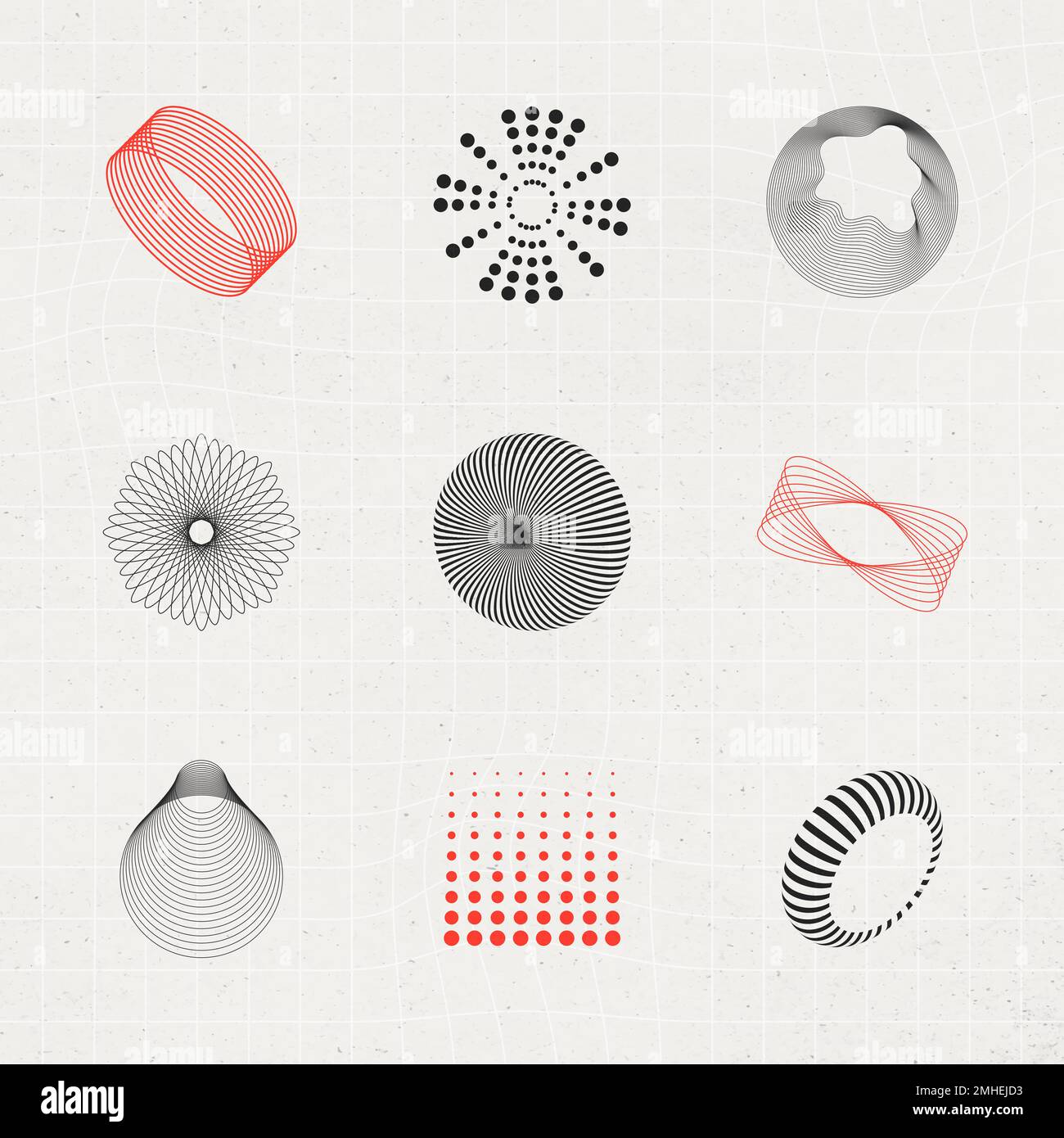 Abstract 3D design elements collection vector Stock Vector Image & Art ...