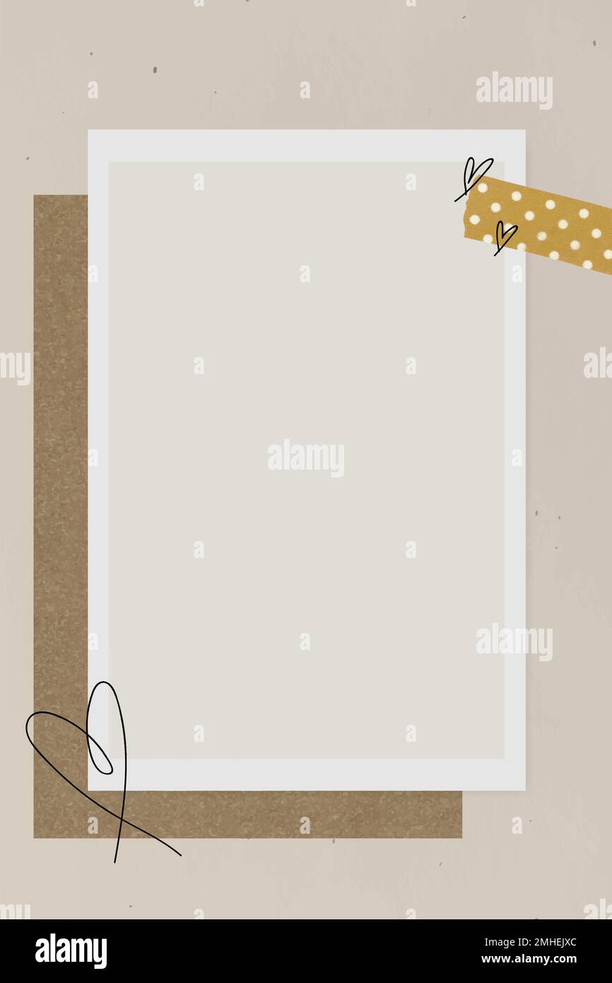 Collage blank photo frames Stock Vector Images - Alamy