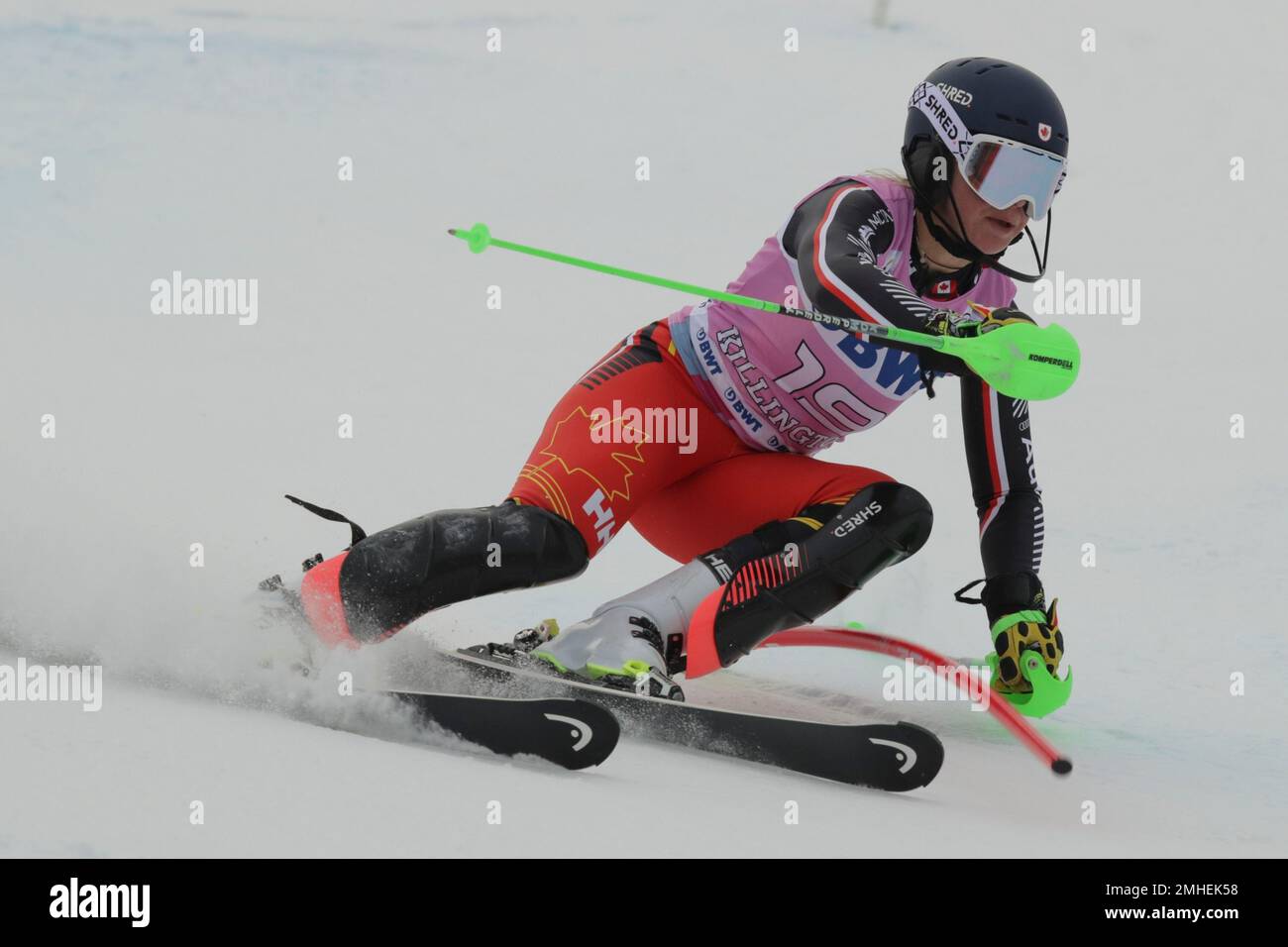 Canada's Roni Remme competes during an alpine ski, women's World Cup ...