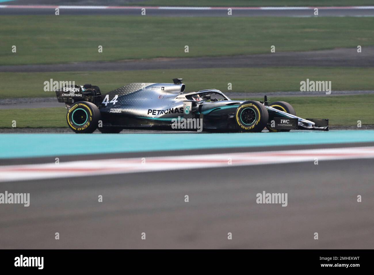 Mercedes driver Lewis Hamilton of Britain steers his car during the ...
