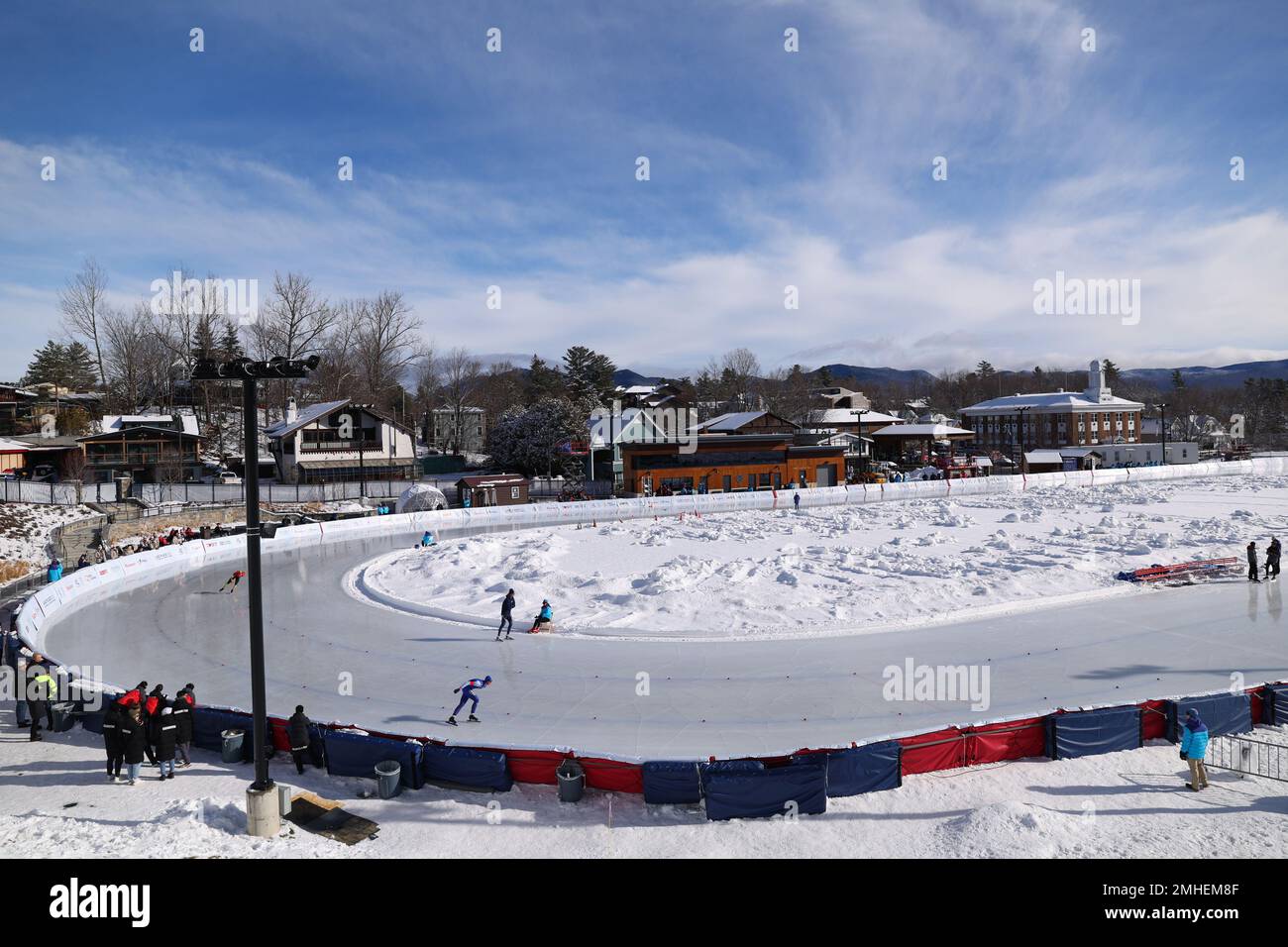Lake Placid, NY, USA. 16th Jan, 2023. General view of Olympic Speed ...