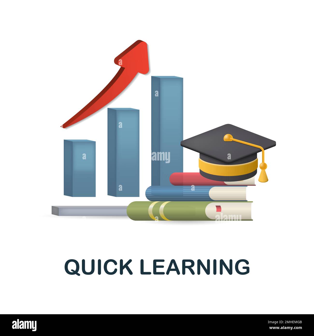 Quick Learning icon. 3d illustration from performance collection ...