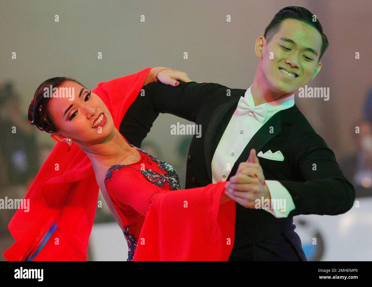 Singapore's Teo Jerome, right, and Teo Rachel perform during Single ...