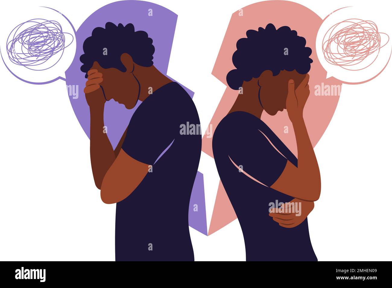 Concept of divorce, misunderstanding in family. Disagreement ...