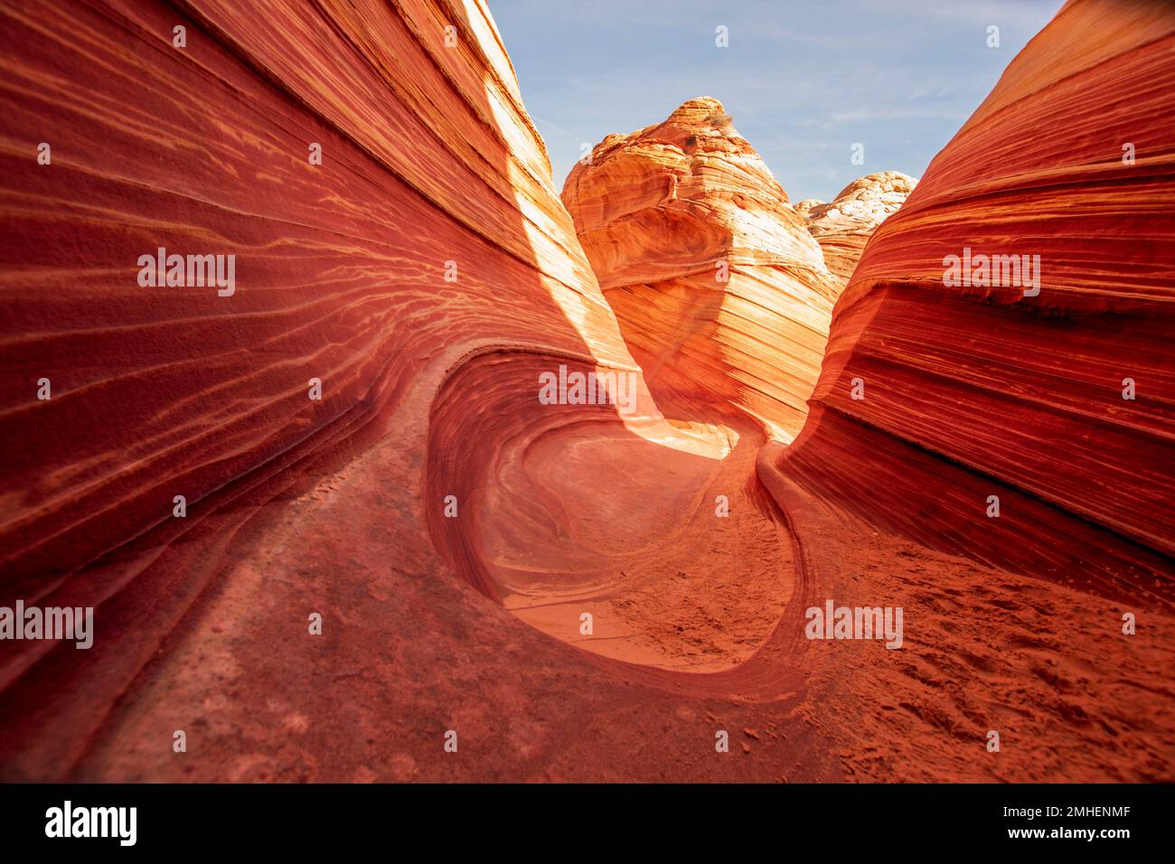 The Wave is a stunning geological formation in the Paria Canyon ...