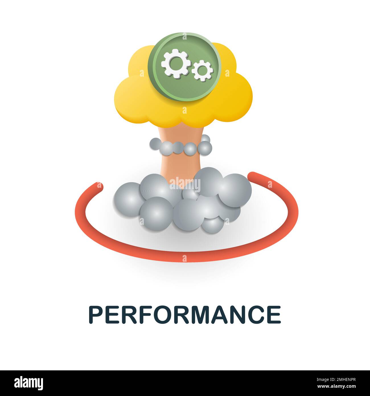 Performance icon. 3d illustration from performance collection. Creative ...