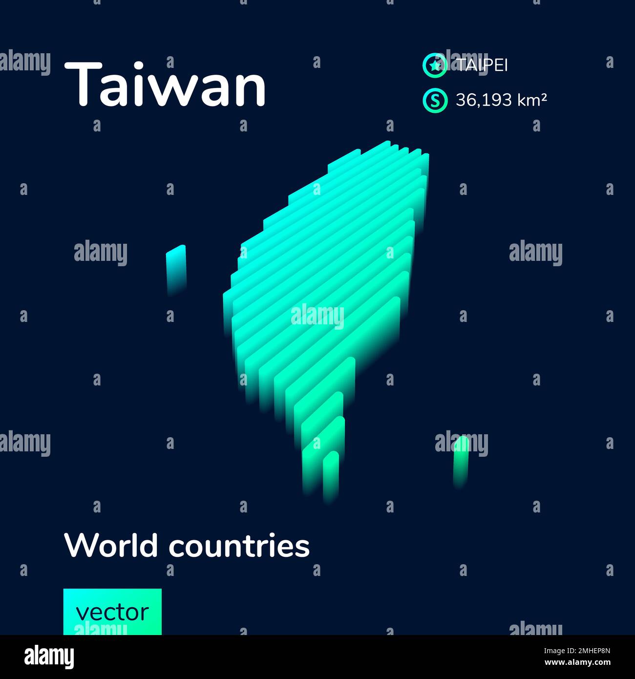 Taiwan map Stock Vector Images - Alamy