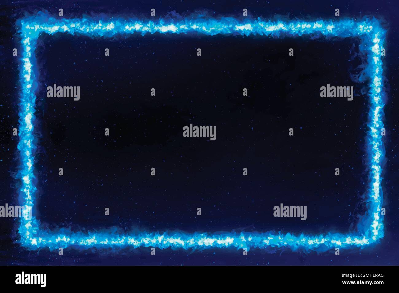 Blue rectangle fire frame vector Stock Vector Image & Art - Alamy