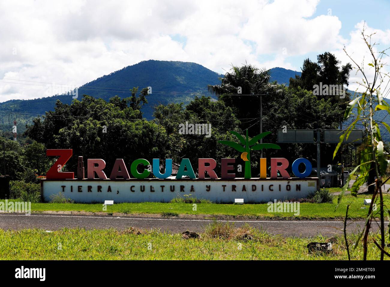 This Oct. 1, 2019 photo shows a sign introducing the town at the ...