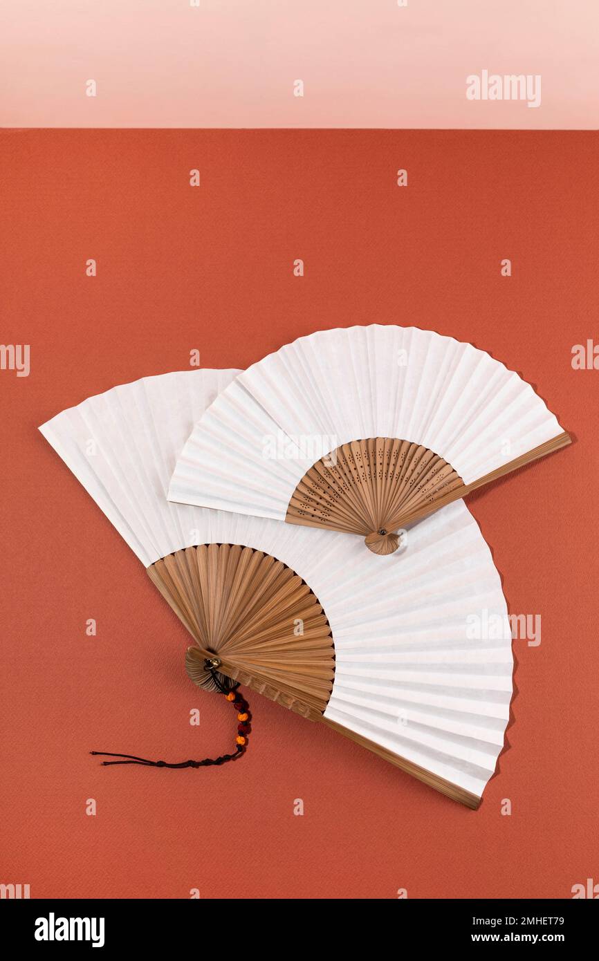 collection of korean traditional objects oriental hand fan Stock Photo ...